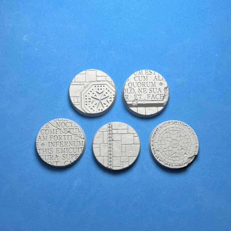 Invictus 40 mm Base Set Two (2) | Dragon Forge Design Resin Bases